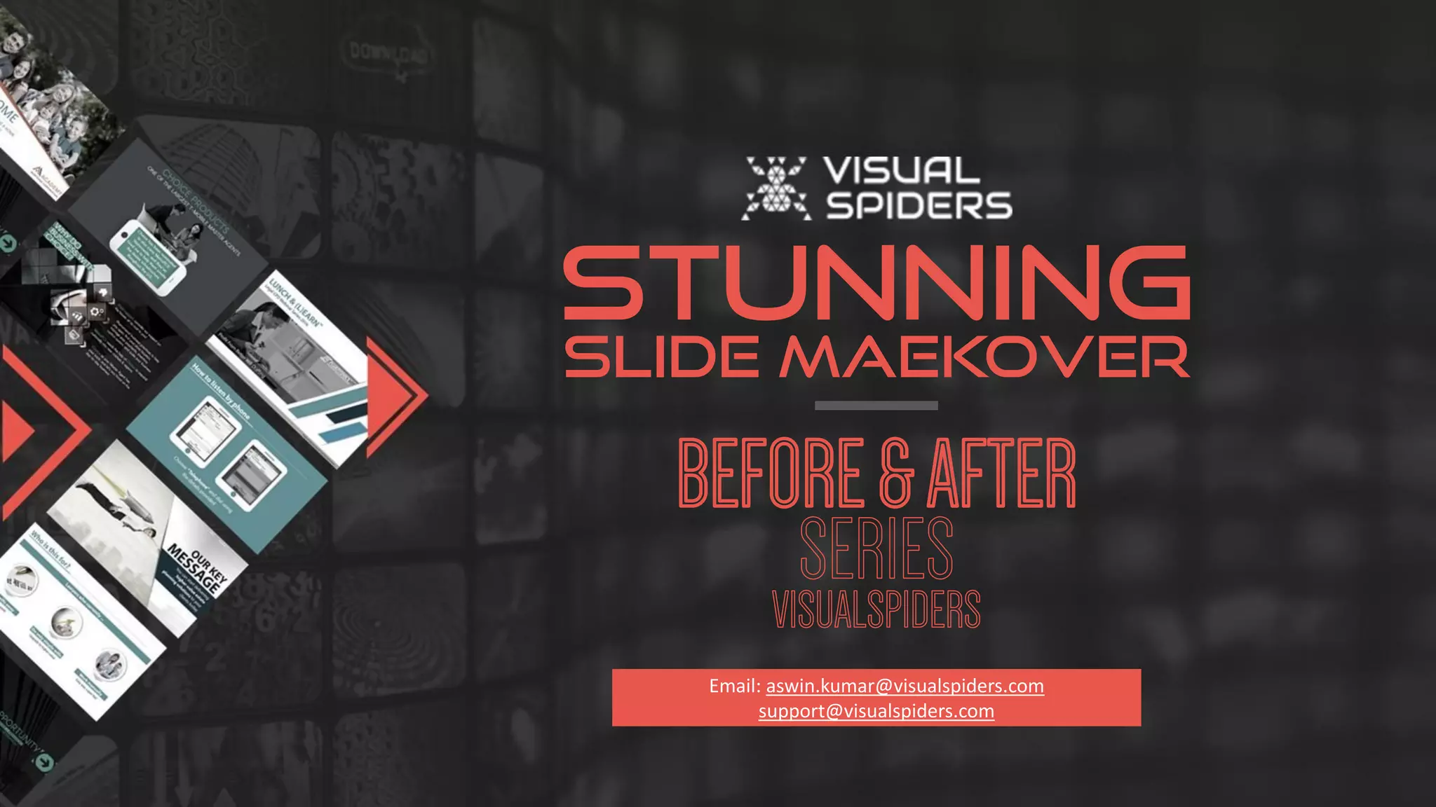 Before and after PowerPoint slides by VisualSpiders | PDF