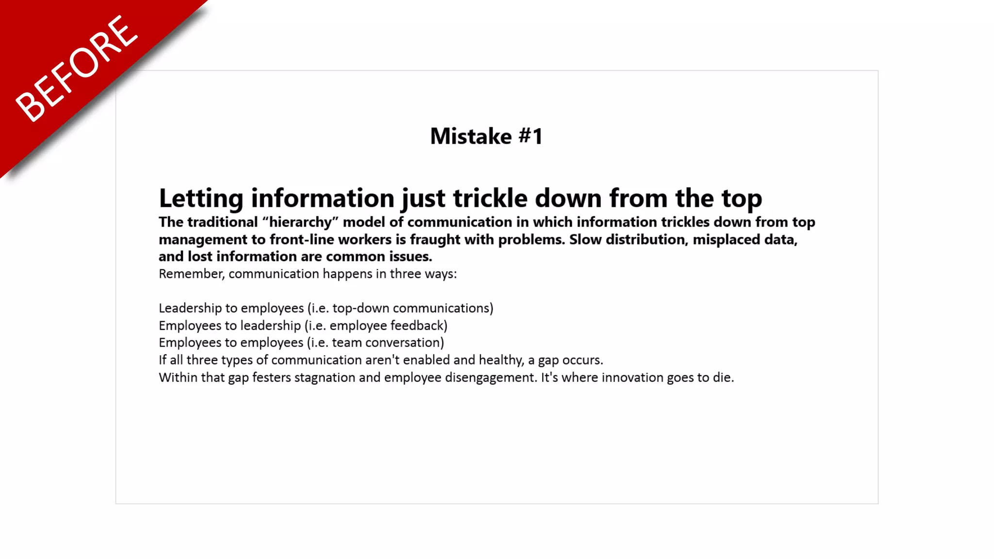 Before and after PowerPoint slides by VisualSpiders | PDF