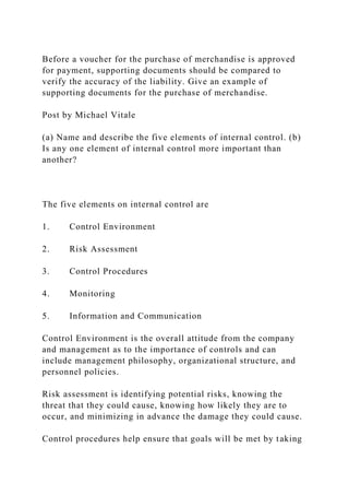 Before a voucher for the purchase of merchandise is approved for pay.docx