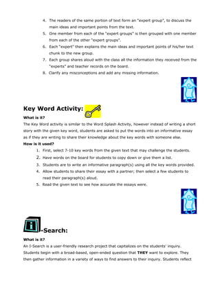 Before during after reading strategies | DOC