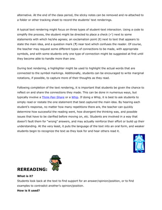 Before during after reading strategies | DOC