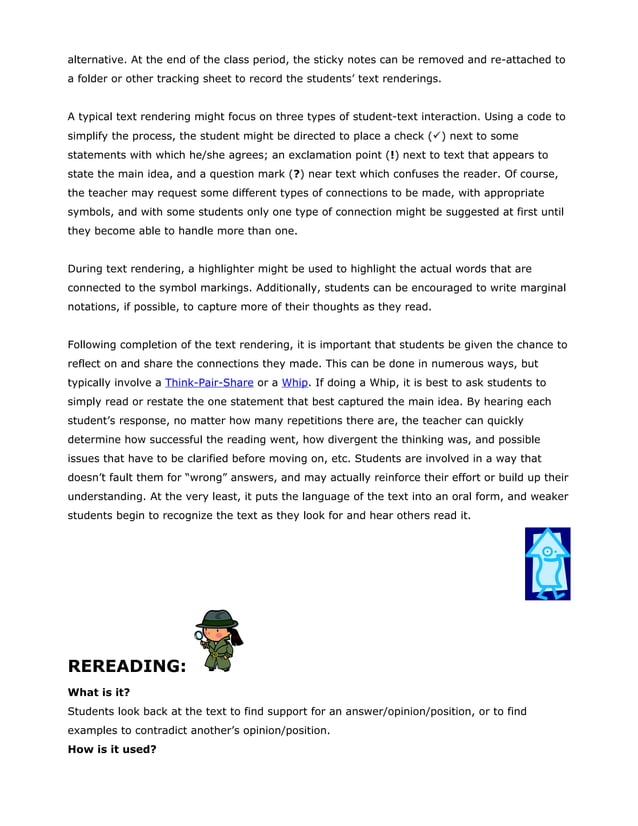 Before during after reading strategies | DOC