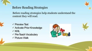 Before, during and after reading strategies convertido | PPTX ...