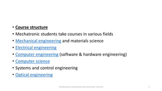 introduction to mechatronics | PPT