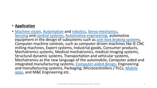 introduction to mechatronics | PPT