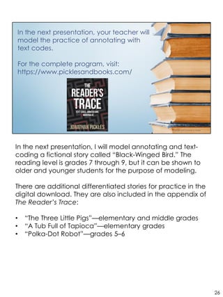 Close Reading with Annotations and Text Codes: Before Reading | PDF