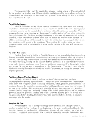 Before Reading Strategies | PDF