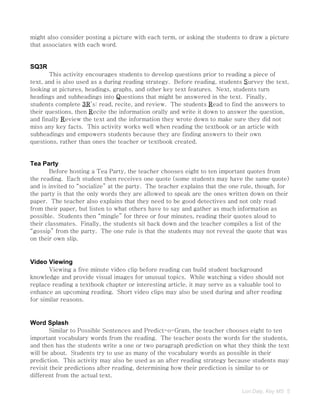 Before Reading Strategies | PDF