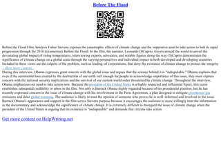 Before The Flood | PPT