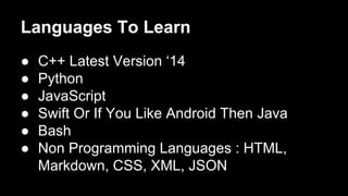 Before you graduate. Things to learn for every computer science student ...