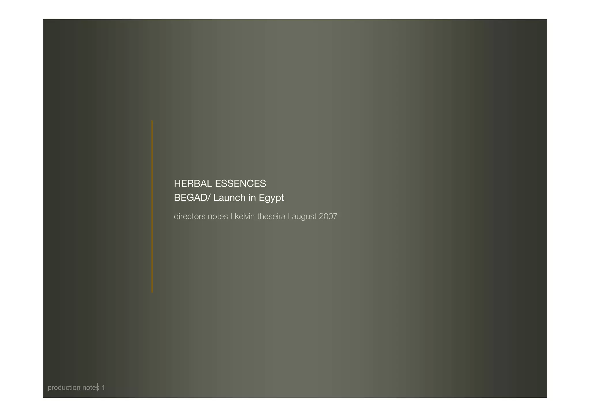 Directors treatment | PDF