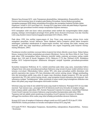 BE & GCG : THE CORPORATE CULTURE IMPACT AND IMPLICATION | PDF