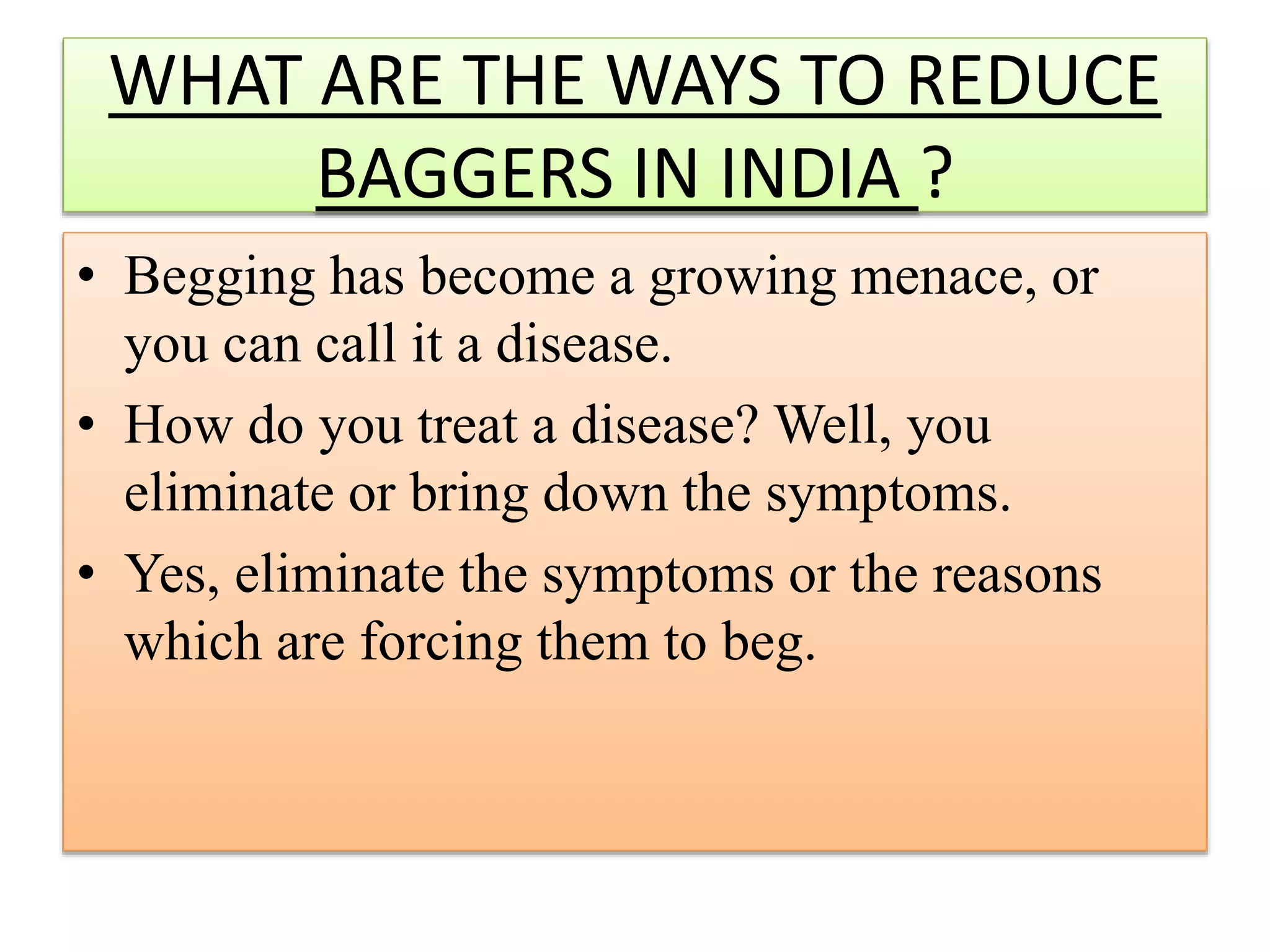 Beggary in india | PPTX