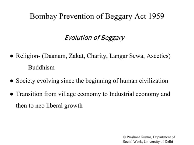 Beggary | PPTX | Debated Sensitive Social Issues | Sensitive Topics