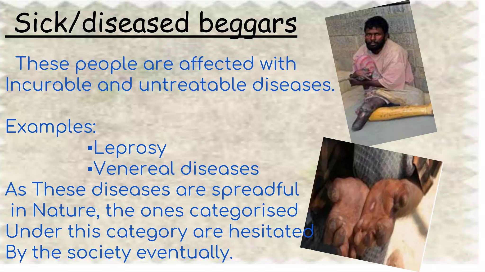 Beggary - SOCIOLOGY | PPTX