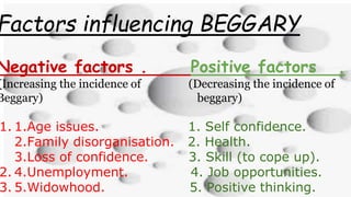 Beggary - SOCIOLOGY | PPTX