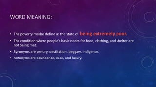 Begging in society | PPTX