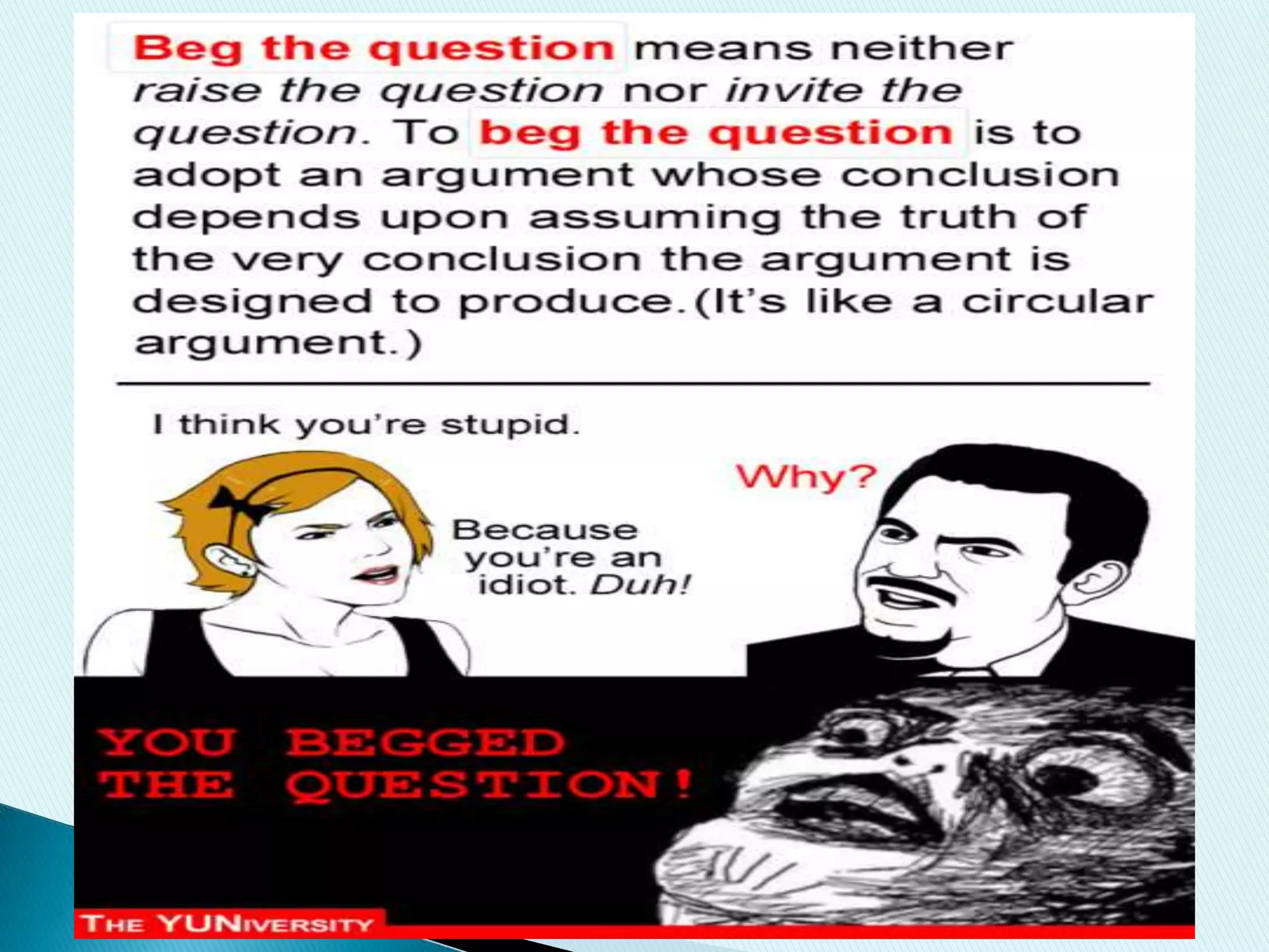 Begging the question | PPTX