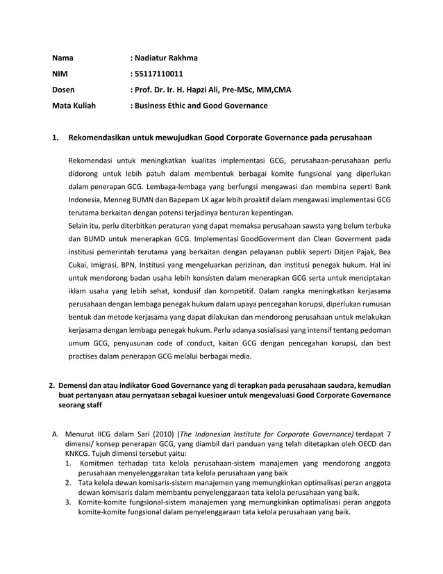 Be & gg, nadiatur rakhma, prof. dr. ir. h. hapzi ali pre m sc, mm. cma, international good ...