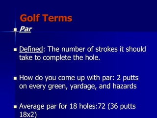 beginer golf-A good way to learn golfppt | PPT