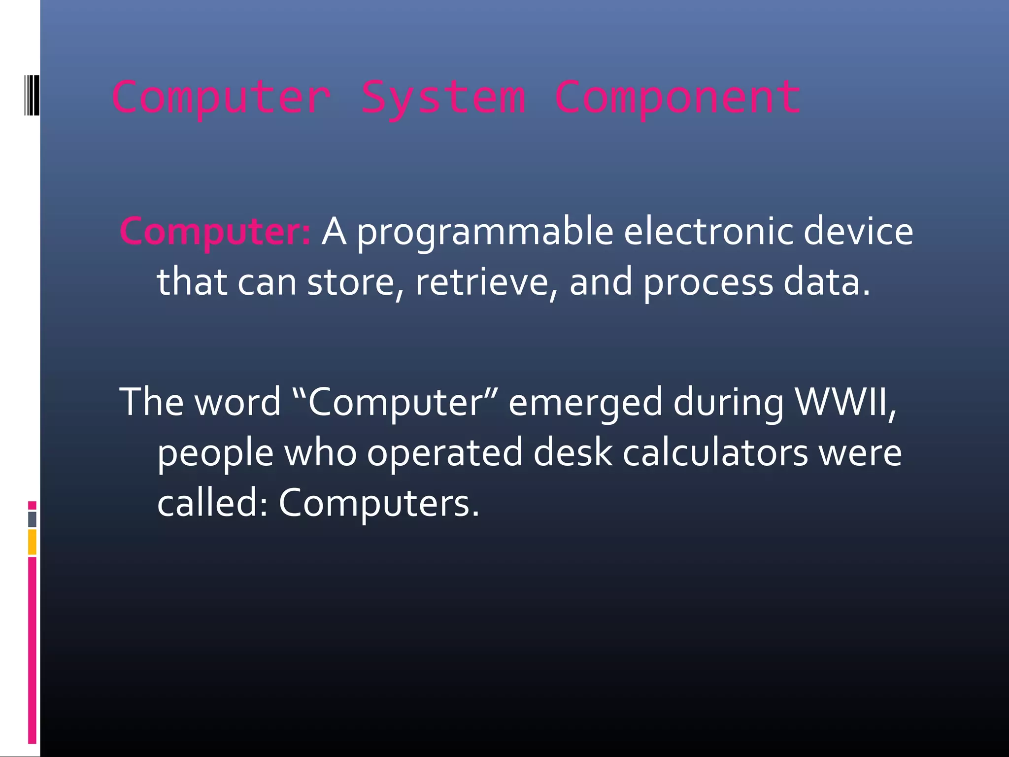Introduction to Computer Applications | PPT