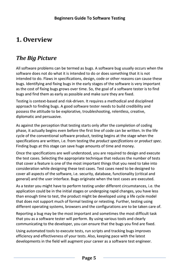 Beginner guide-to-software-testing | PDF