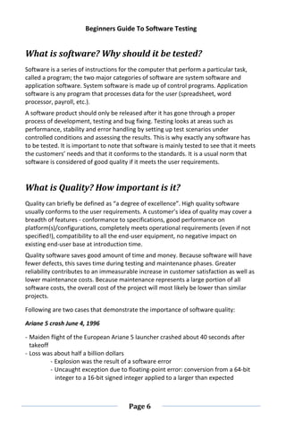 Beginner guide-to-software-testing | PDF