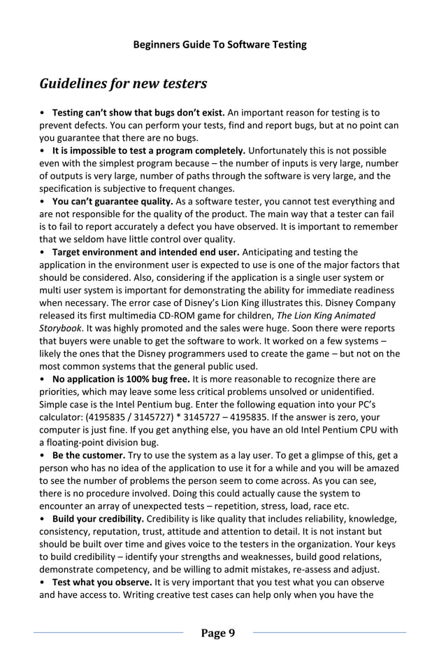 Beginner guide-to-software-testing | PDF