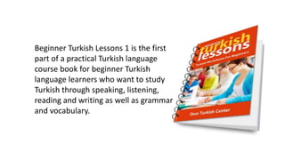 Turkish Language Lessons 1 for Beginners | PPT