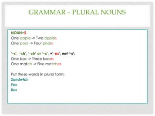 Beginner 1 lesson 3 plural nouns 10 .pptx