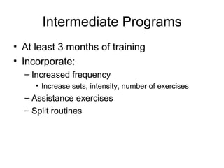 Beginner And Intermediate Programs | PPT