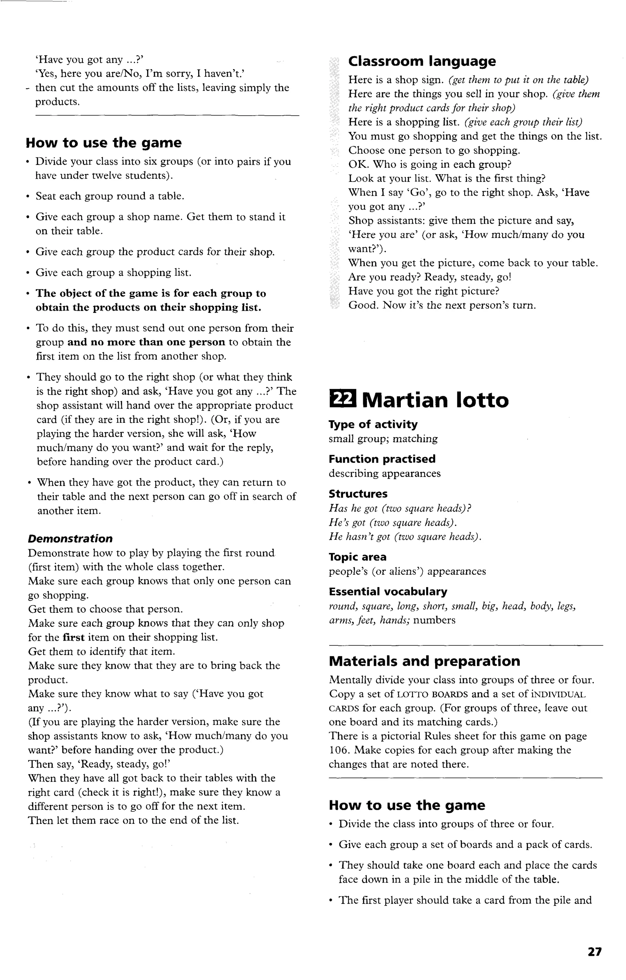 Beginner communication games (jill hadfield 111p) scan | PDF