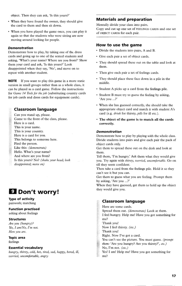 Beginner communication games (jill hadfield 111p) scan | PDF