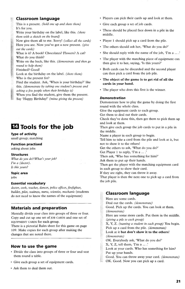 Beginner communication games (jill hadfield 111p) scan | PDF