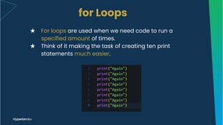 Beginner Control Structures - For Loop.pdf