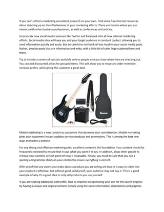 Beginner electric guitar package | PDF