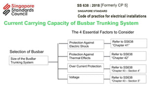 Beginner guide on deployment of busbar trunking system ss638 | PPTX