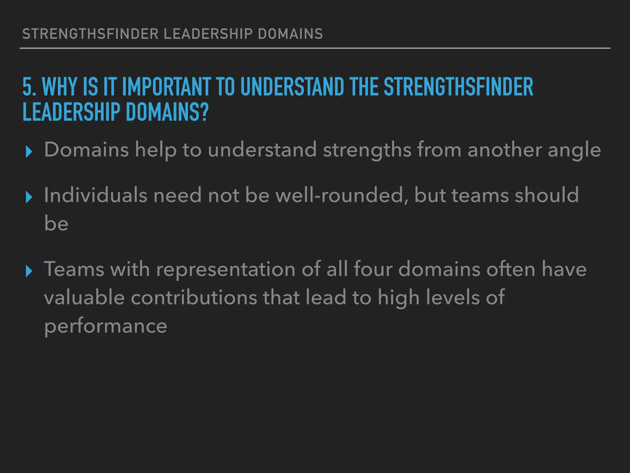 Beginner's Guide to the StrengthsFinder Leadership Domains | PDF