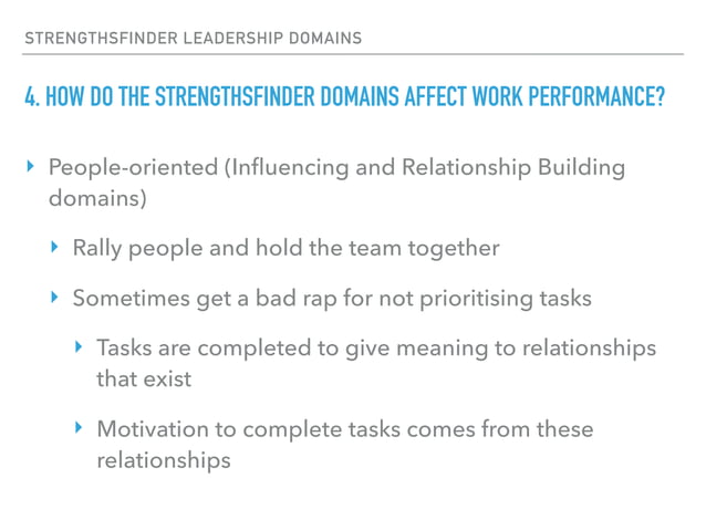 Beginner's Guide to the StrengthsFinder Leadership Domains | PDF