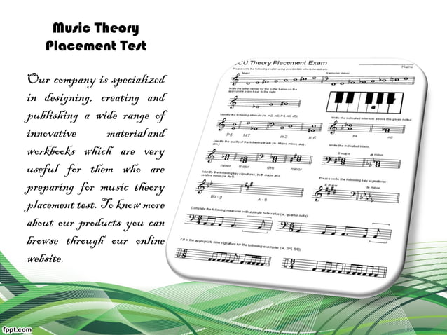 Beginner music theory worksheets | PPT