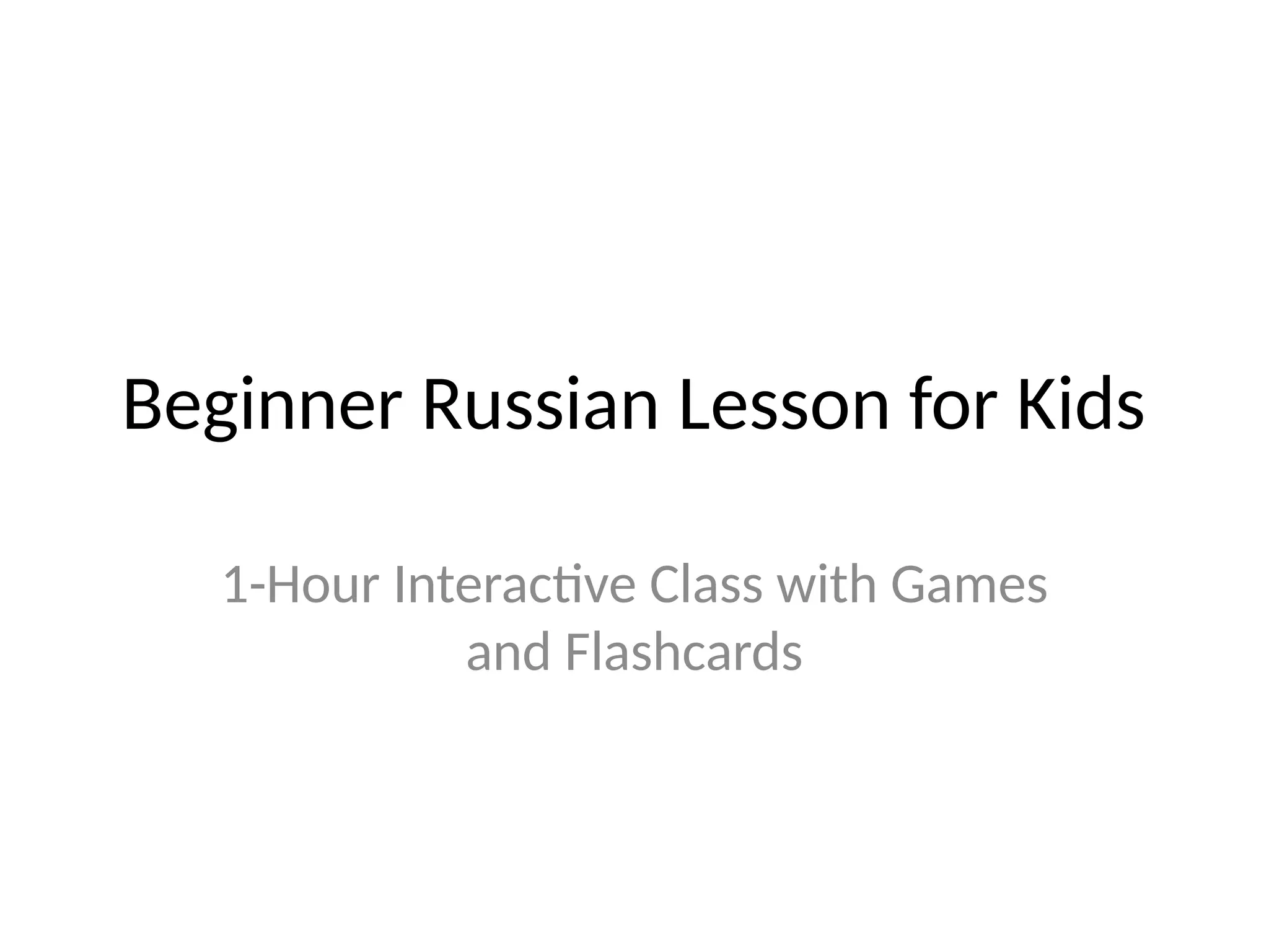 Beginner_Russian_Lesson.pptx ttttttttttt | PPTX