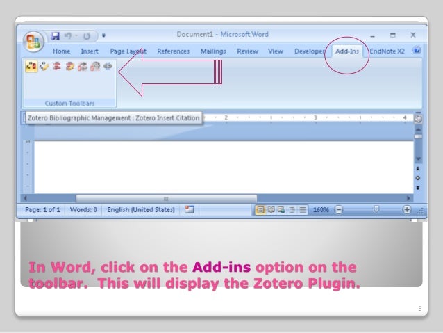 Manually add zotero to word - pitchgulf