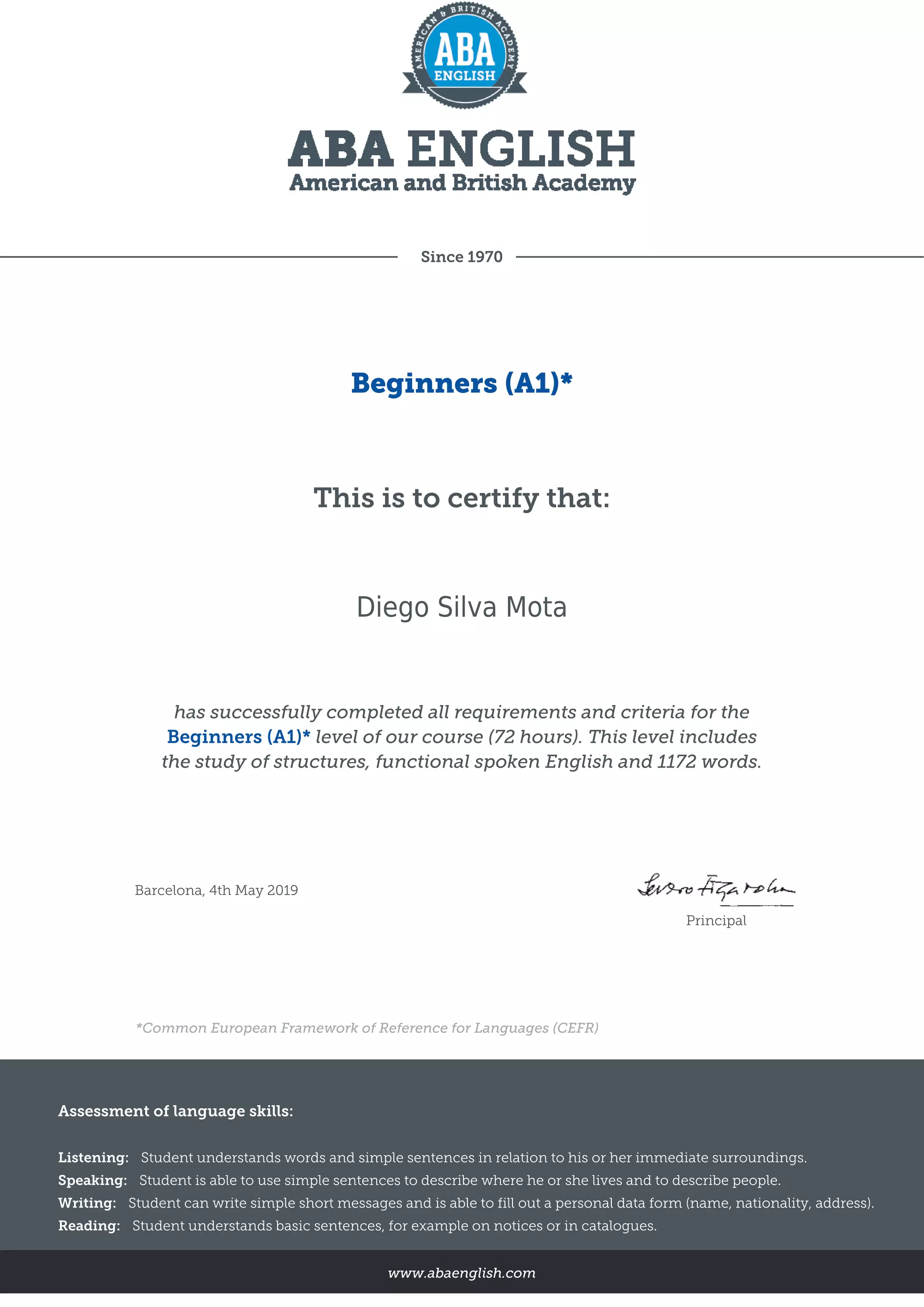 Beginners (a1)-diego-silva-mota | PDF