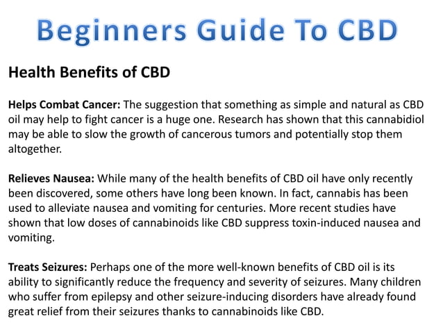 Beginners Guide To CBD | PPT