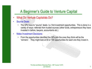 Beginners Guide To Venture Capital | PPT