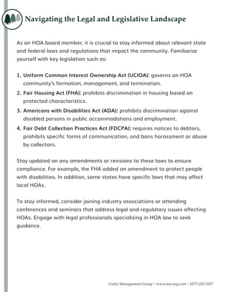 Beginner's Guide to HOA Board Membership | PDF