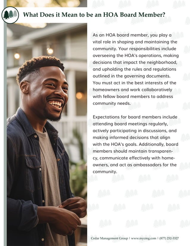 Beginner's Guide to HOA Board Membership | PDF