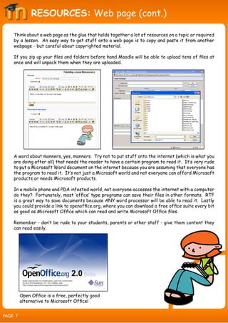 Beginners Guide for Moodle | PDF