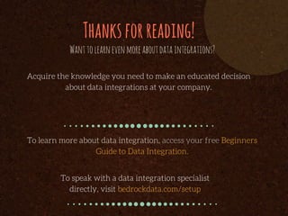 Data Integration: the Beginner's Guide | PDF