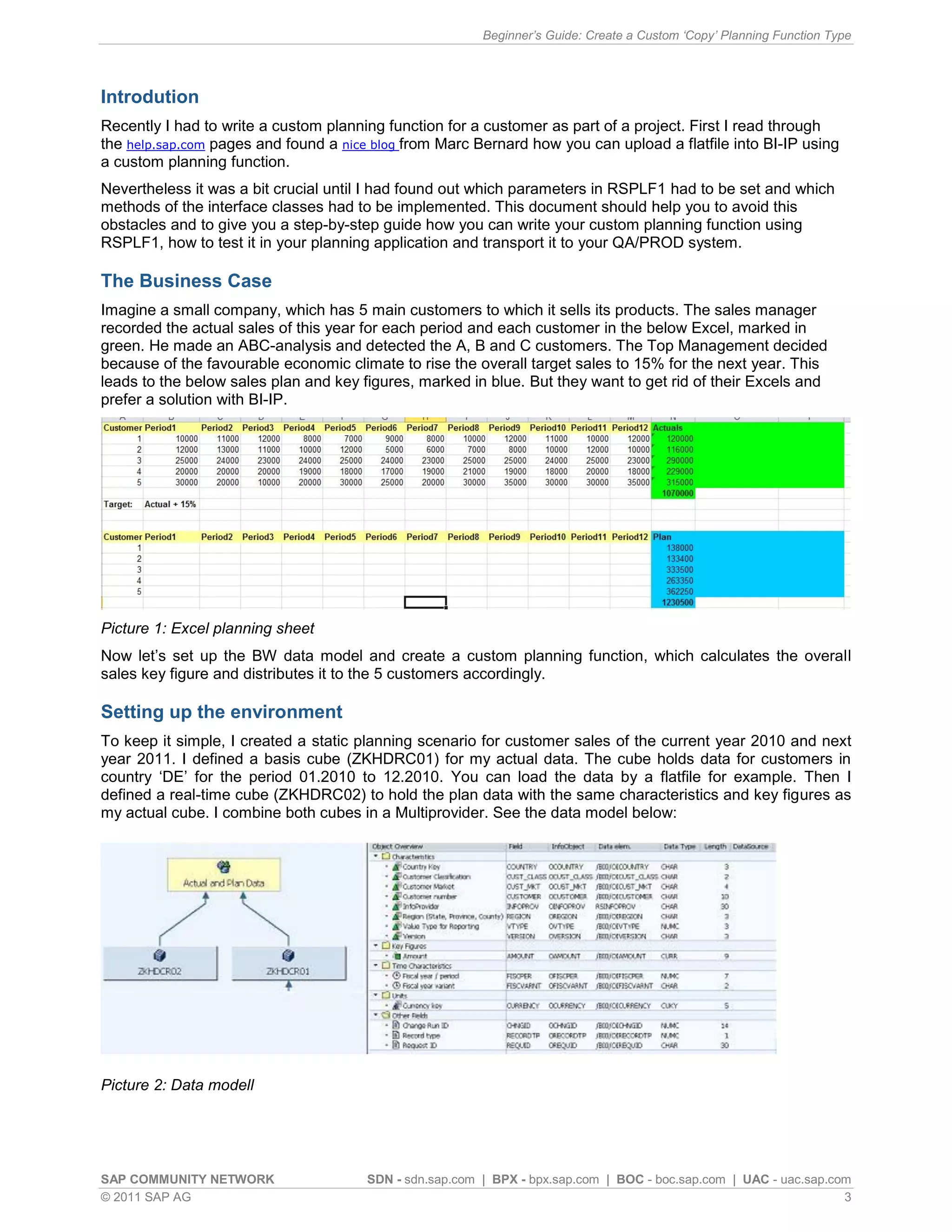 Beginner's guide create a custom 'copy' planning function type | PDF